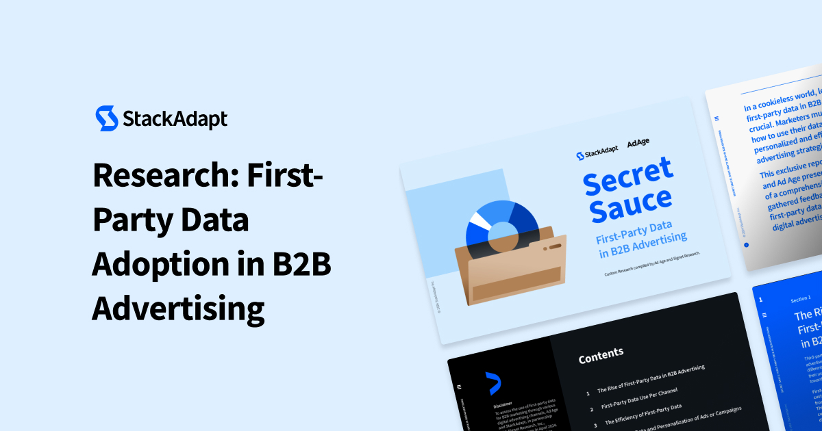 Research: First-Party Data Adoption in B2B Advertising