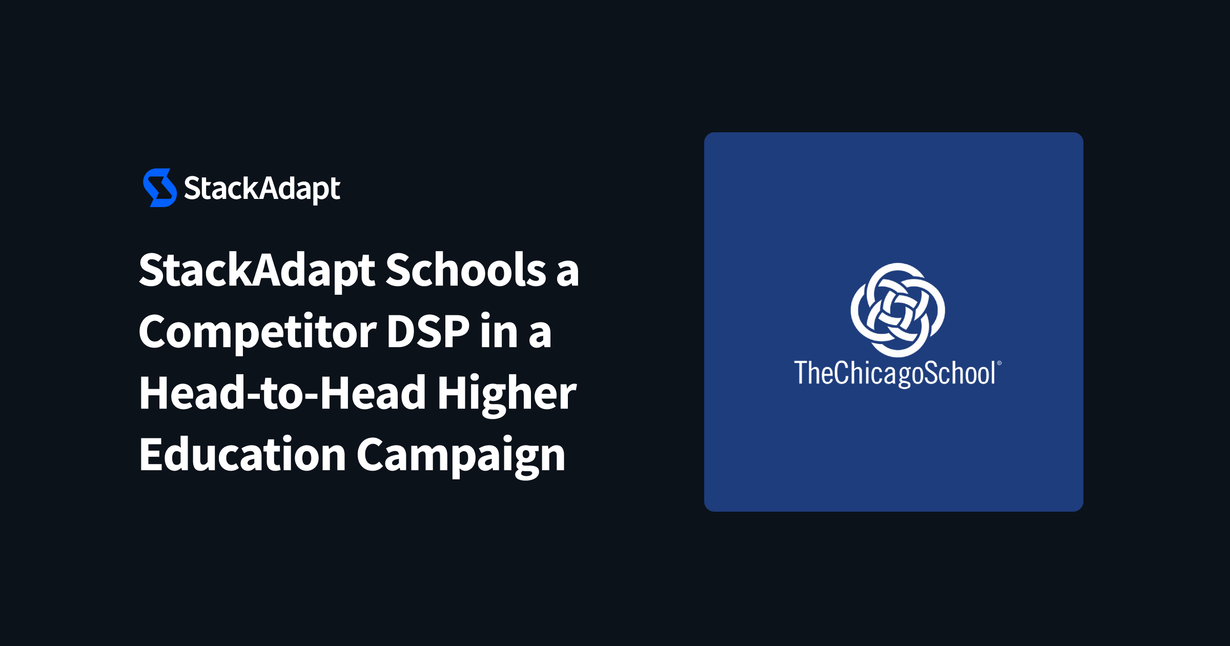 TCS Education System Student Enrollment Campaign Case Study | StackAdapt