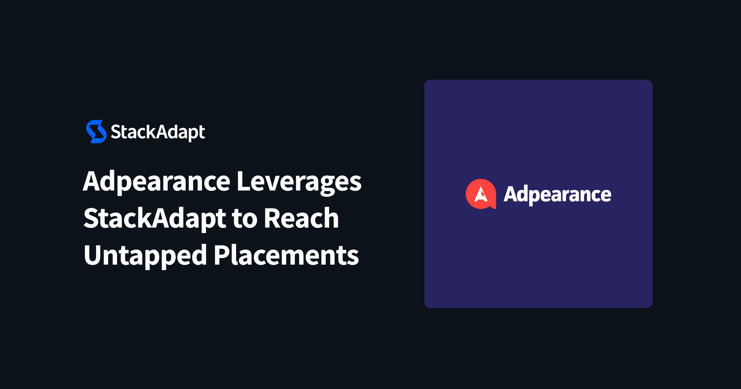 Client Feature: Adpearance Untaps Potential With StackAdapt